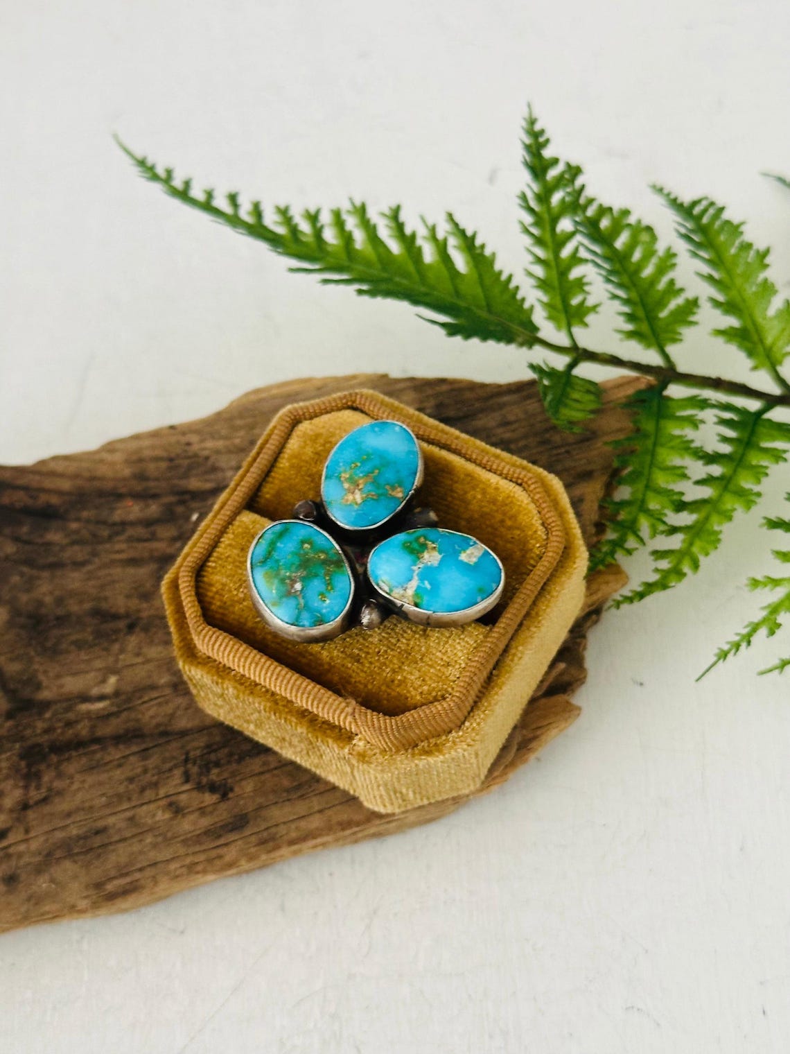 Kathleen Chavez Sonoran Mountain Turquoise & Sterling Silver Ring Size ...