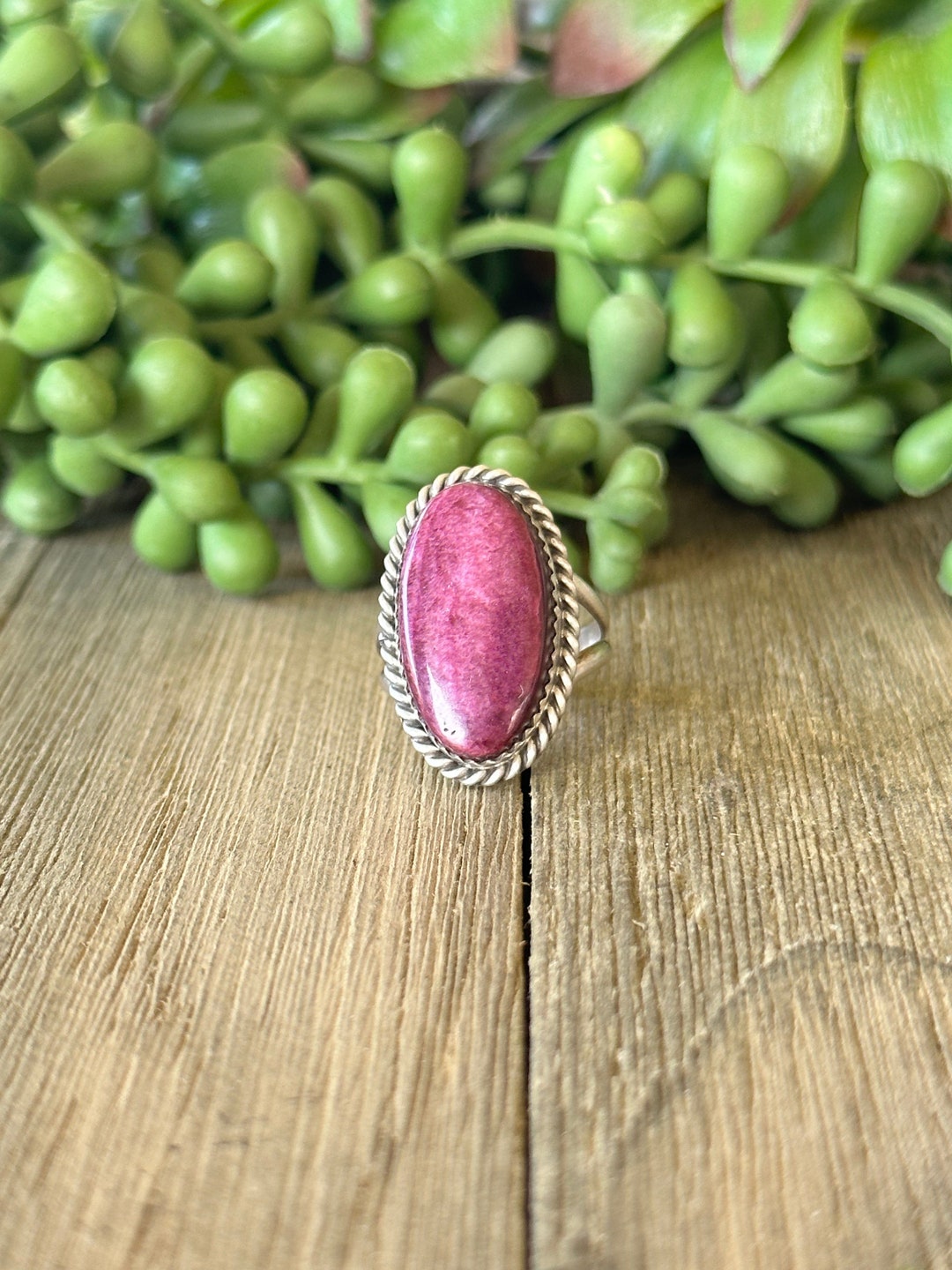 Navajo Made Purple Spiny Oyster & Sterling Silver Inlay Ring - Etsy