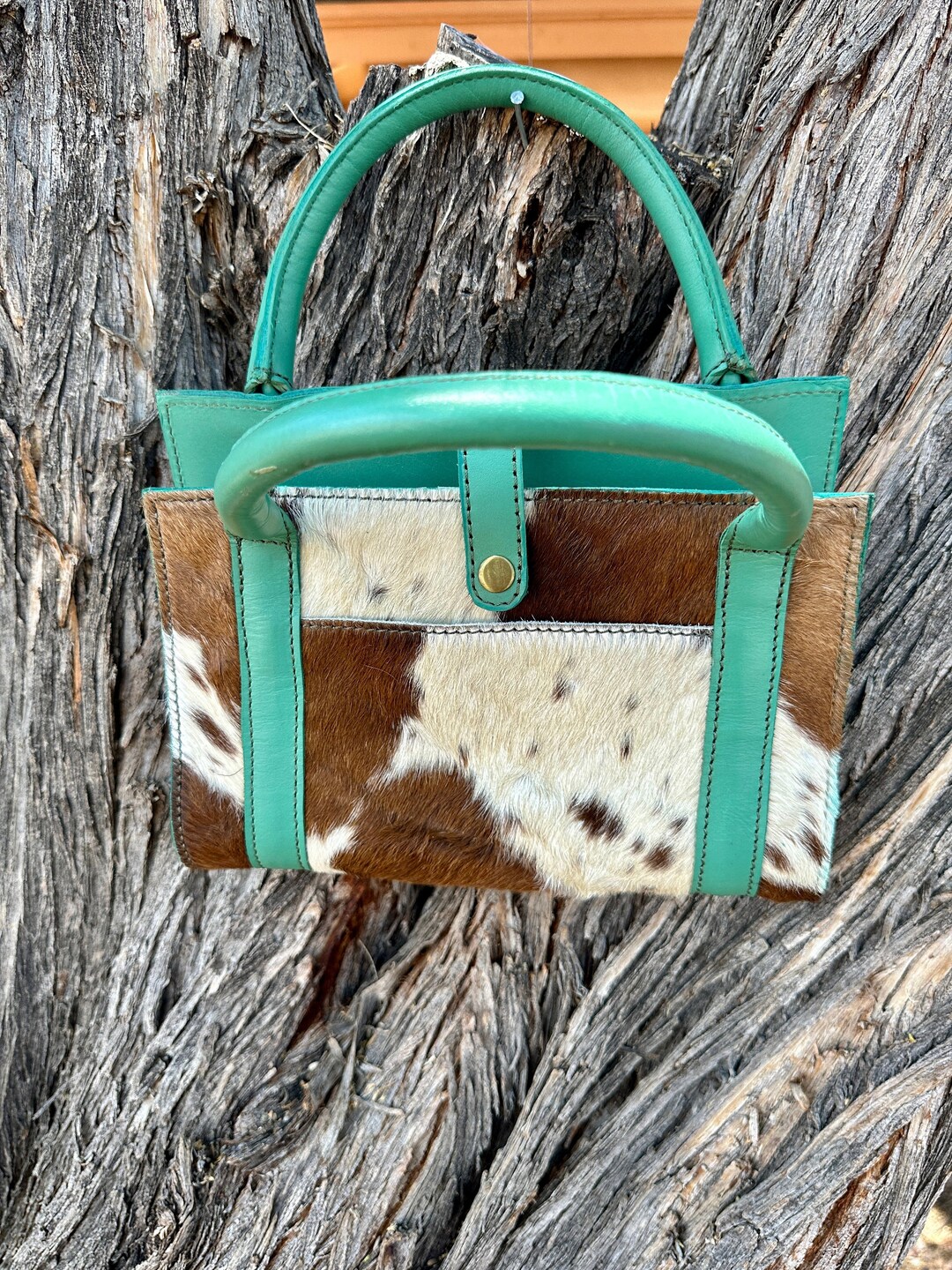 Genuine Tooled Leather & Cowhide Book Cover - Etsy