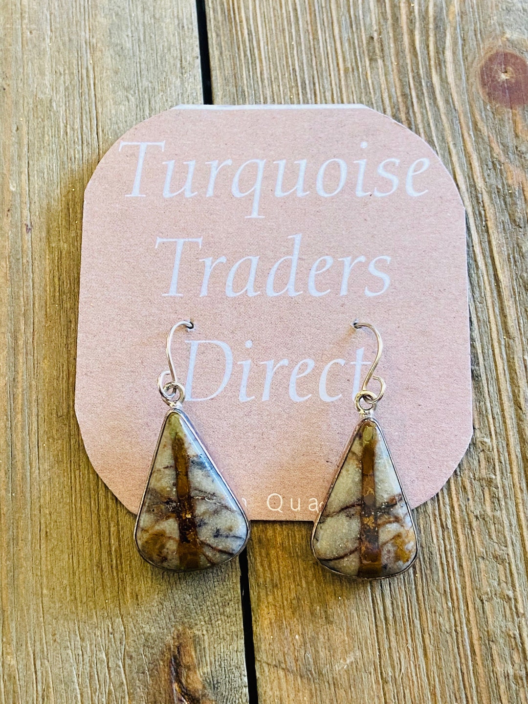Navajo Ribbon Turquoise & Sterling Silver Dangles - Etsy