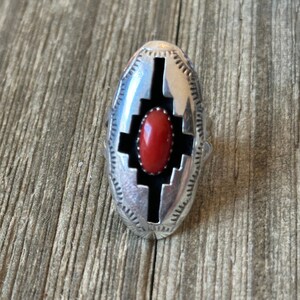 Navajo Made Sterling Silver Shadow Box Ring - Etsy