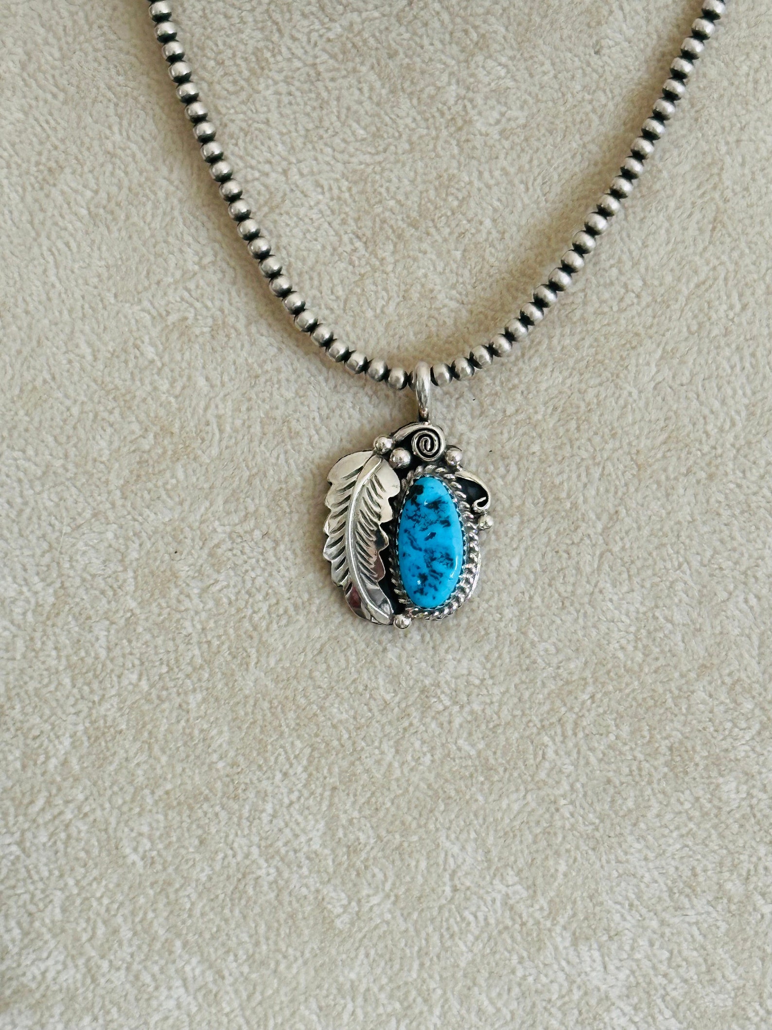 Julia Etsitty Kingman Turquoise & Sterling Silver Pendants - Etsy