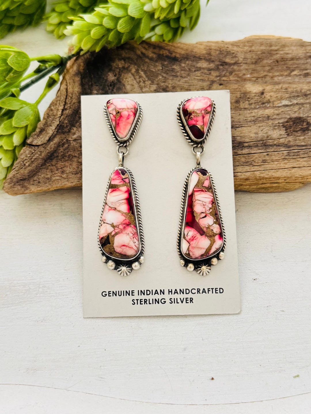 Elouise Kee Dahlia Rose & Sterling Silver Post Dangle Earrings - Etsy