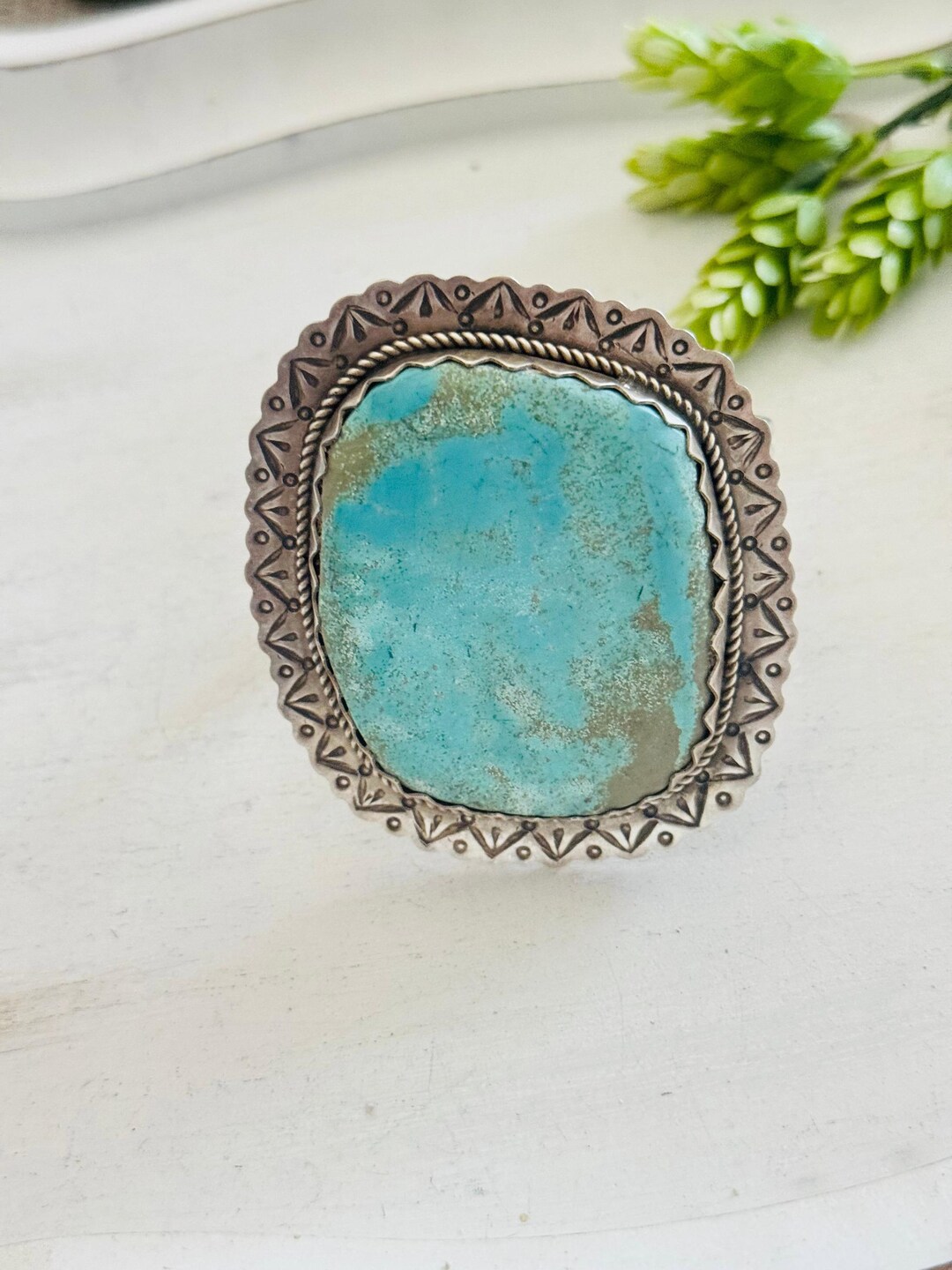 Danny Henio 8 Turquoise & Sterling Silver Cuff Bracelet - Etsy