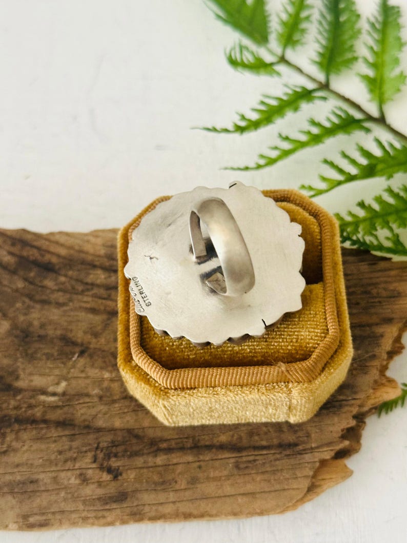 Ella Peters Royston Turquoise & Sterling Silver Ring Size 6.25 - Etsy