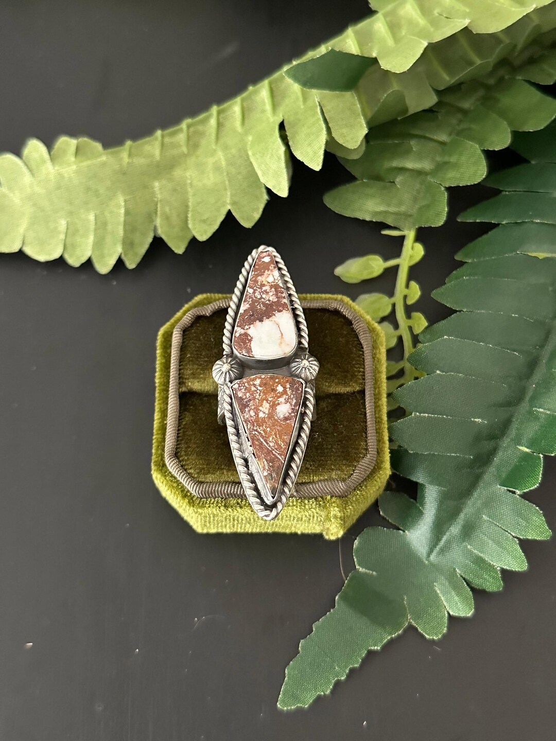 Navajo Made Wild Horse & Sterling Silver Ring Size 7.5 - Etsy