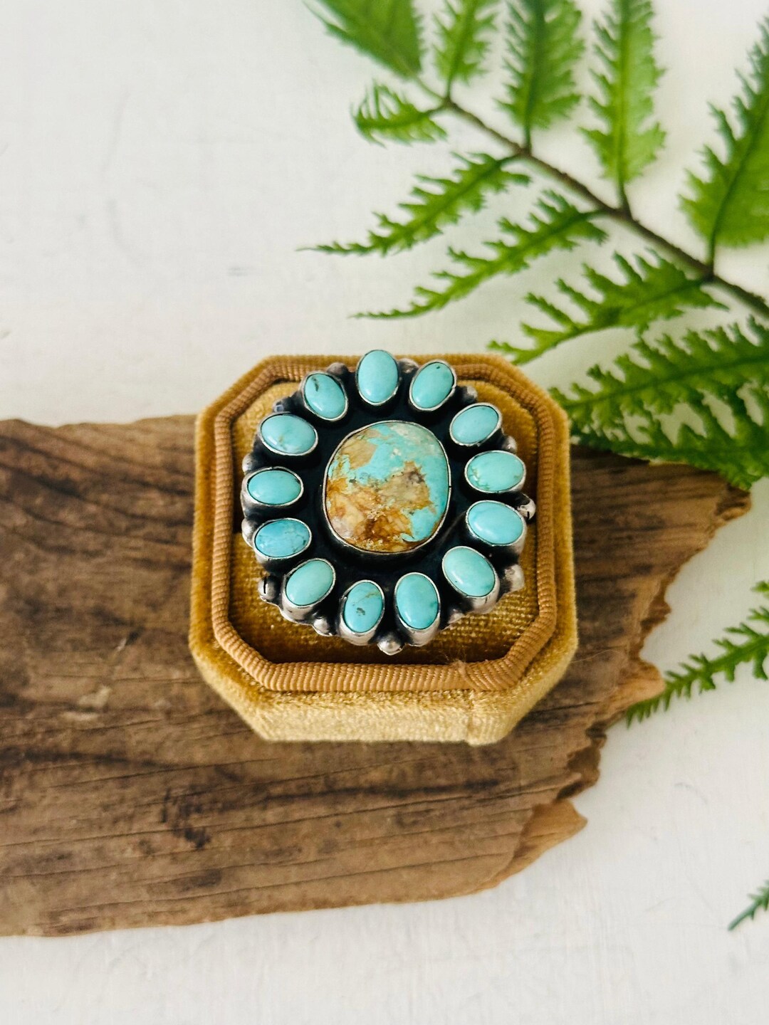 Ella Peters Royston Turquoise & Sterling Silver Ring Size 6.25 - Etsy