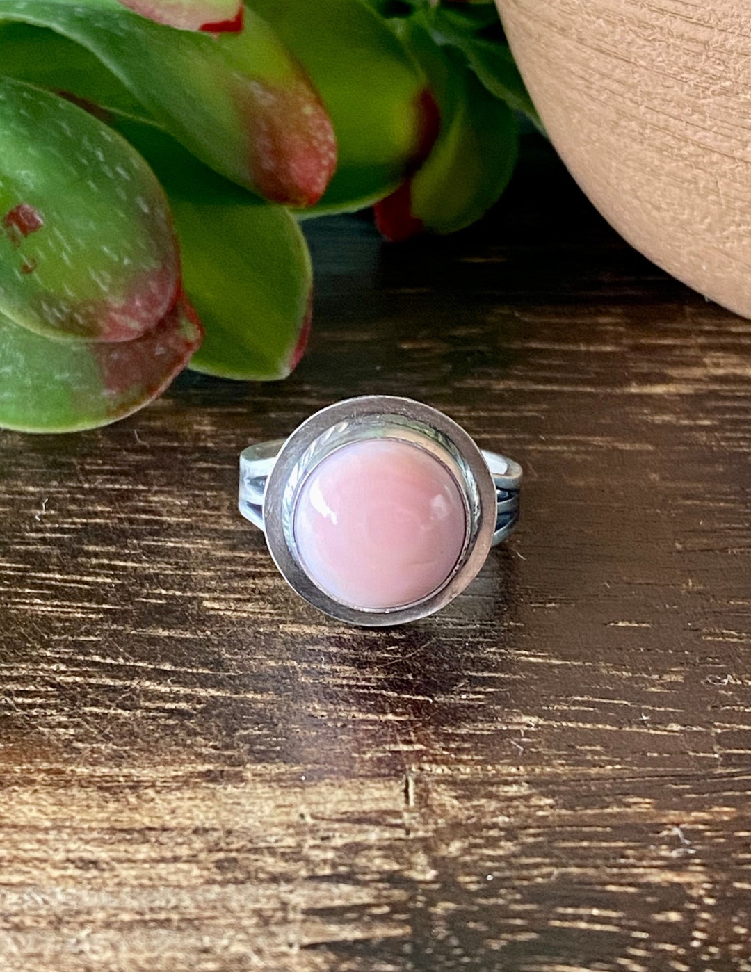 Navajo Made Pink Conch & Sterling Silver Rings - Etsy