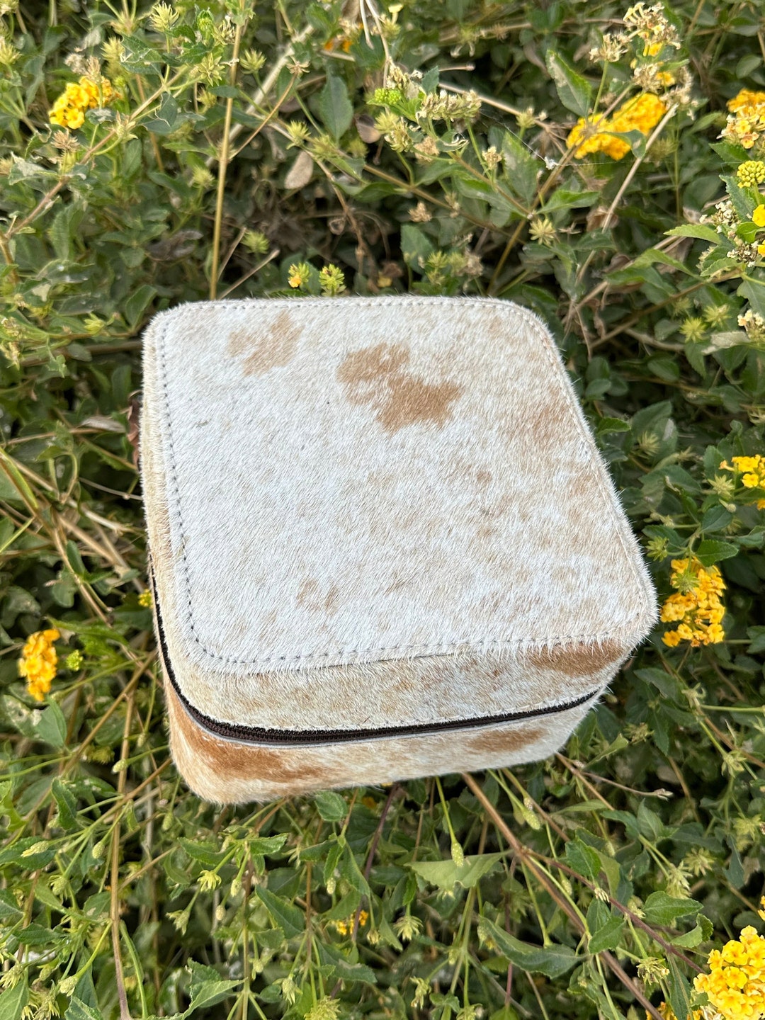 Genuine Leather Cowhide Jewelry Box - Etsy