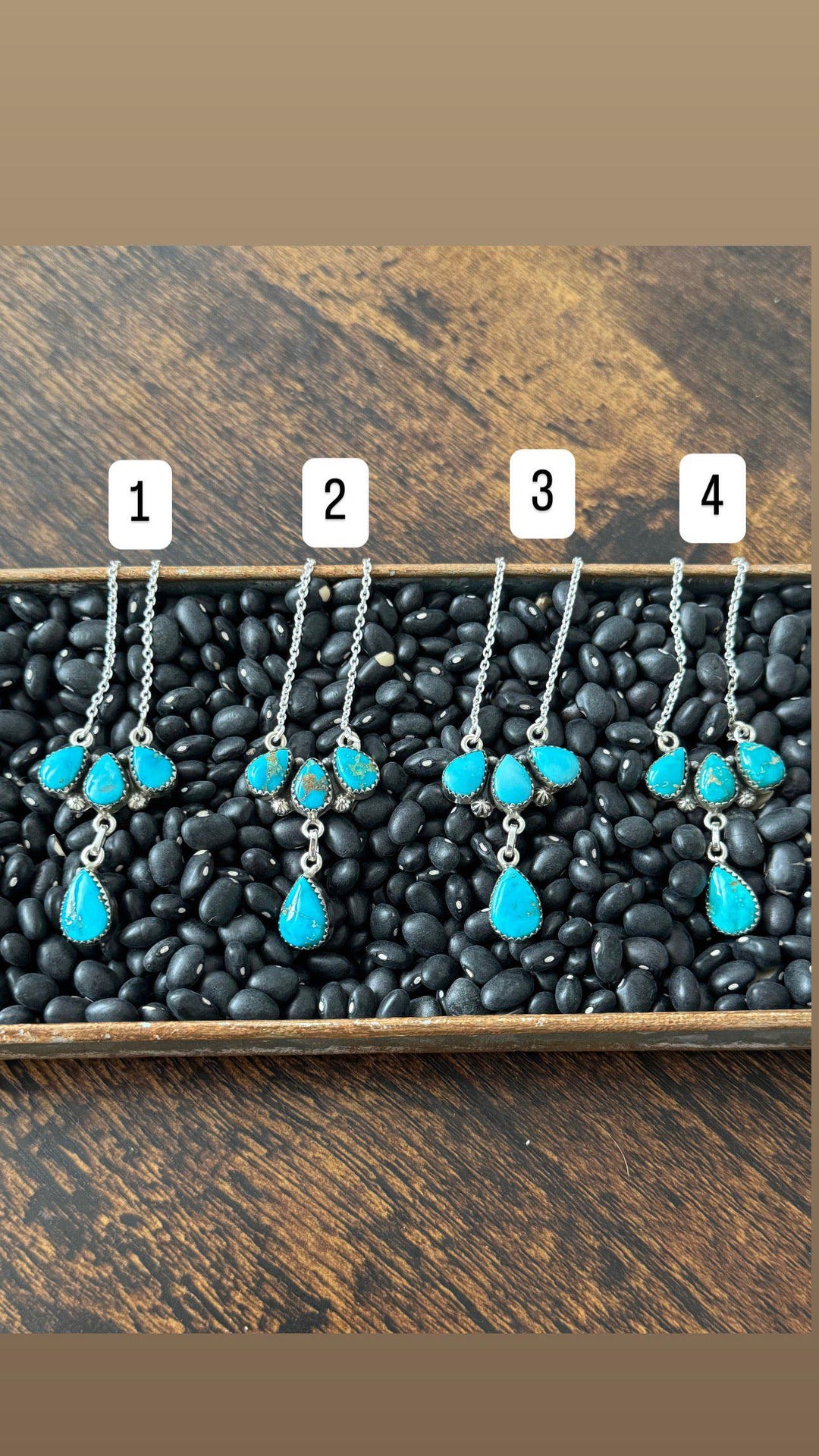 Southwest Valley Blue Turquoise & Sterling Silver Necklace - Etsy