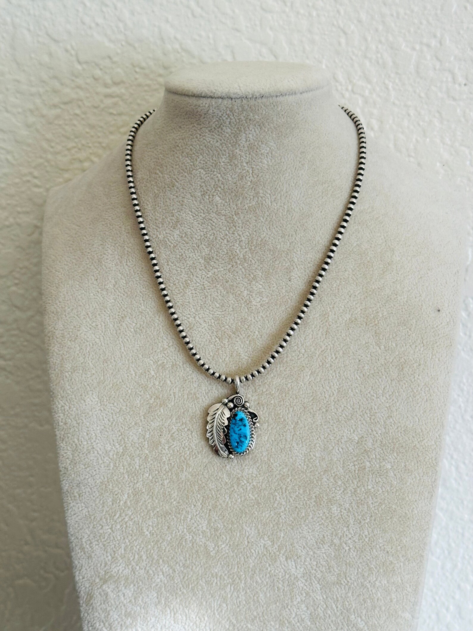 Julia Etsitty Kingman Turquoise & Sterling Silver Pendants - Etsy