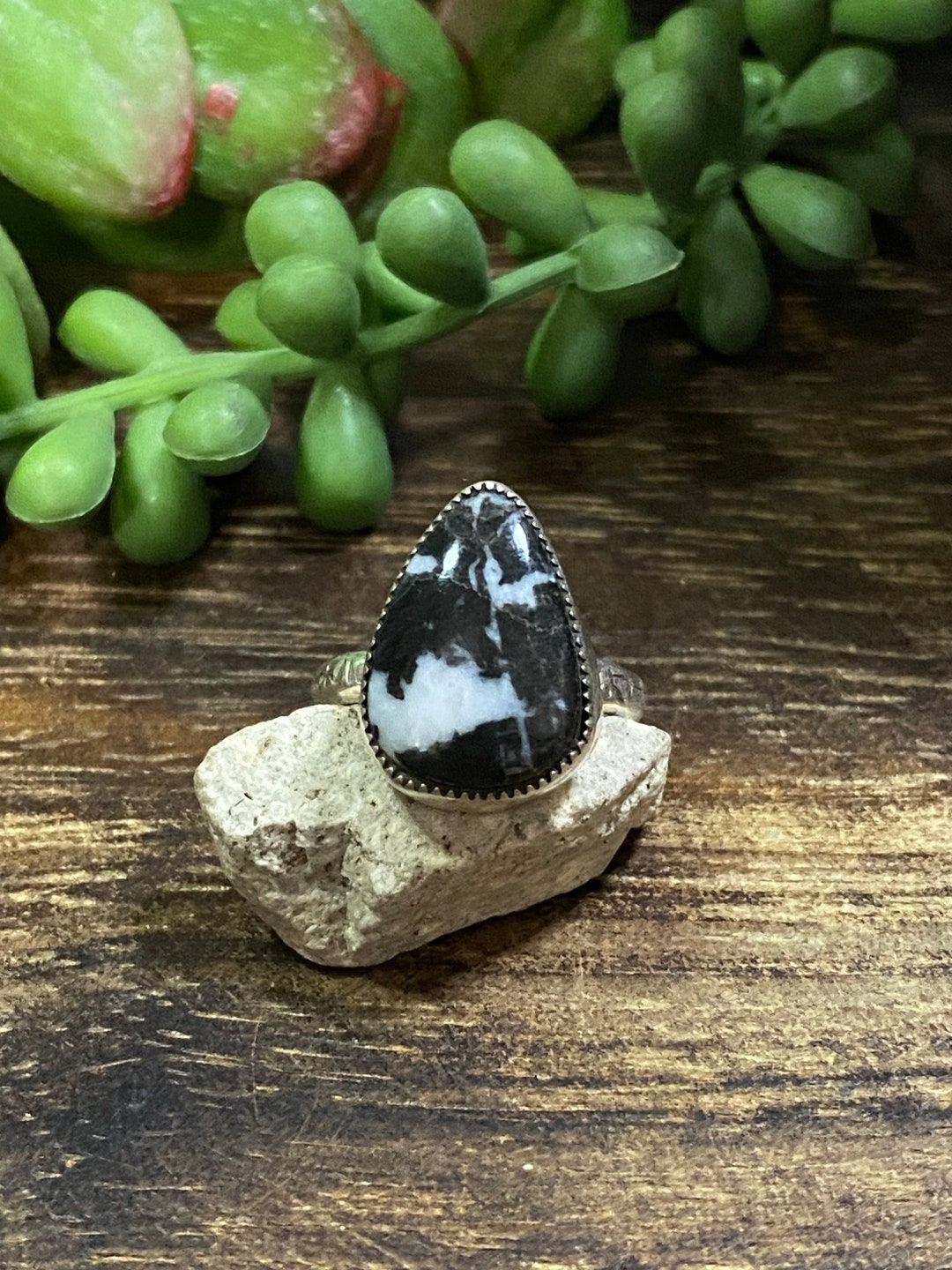 Navajo Made White Buffalo & Sterling Silver Ring Size 6.5 - Etsy