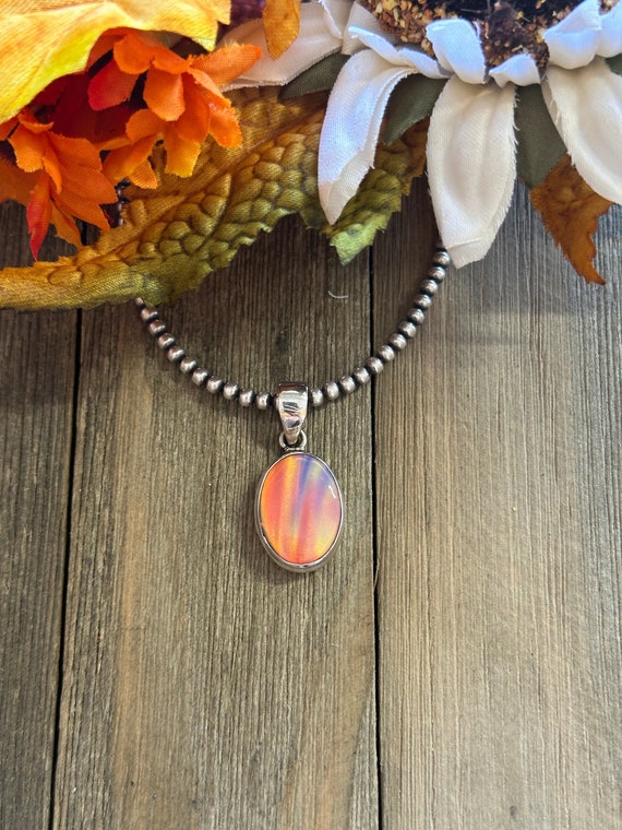 Southwest Handmade Opal & Sterling Silver Pendant - Gem