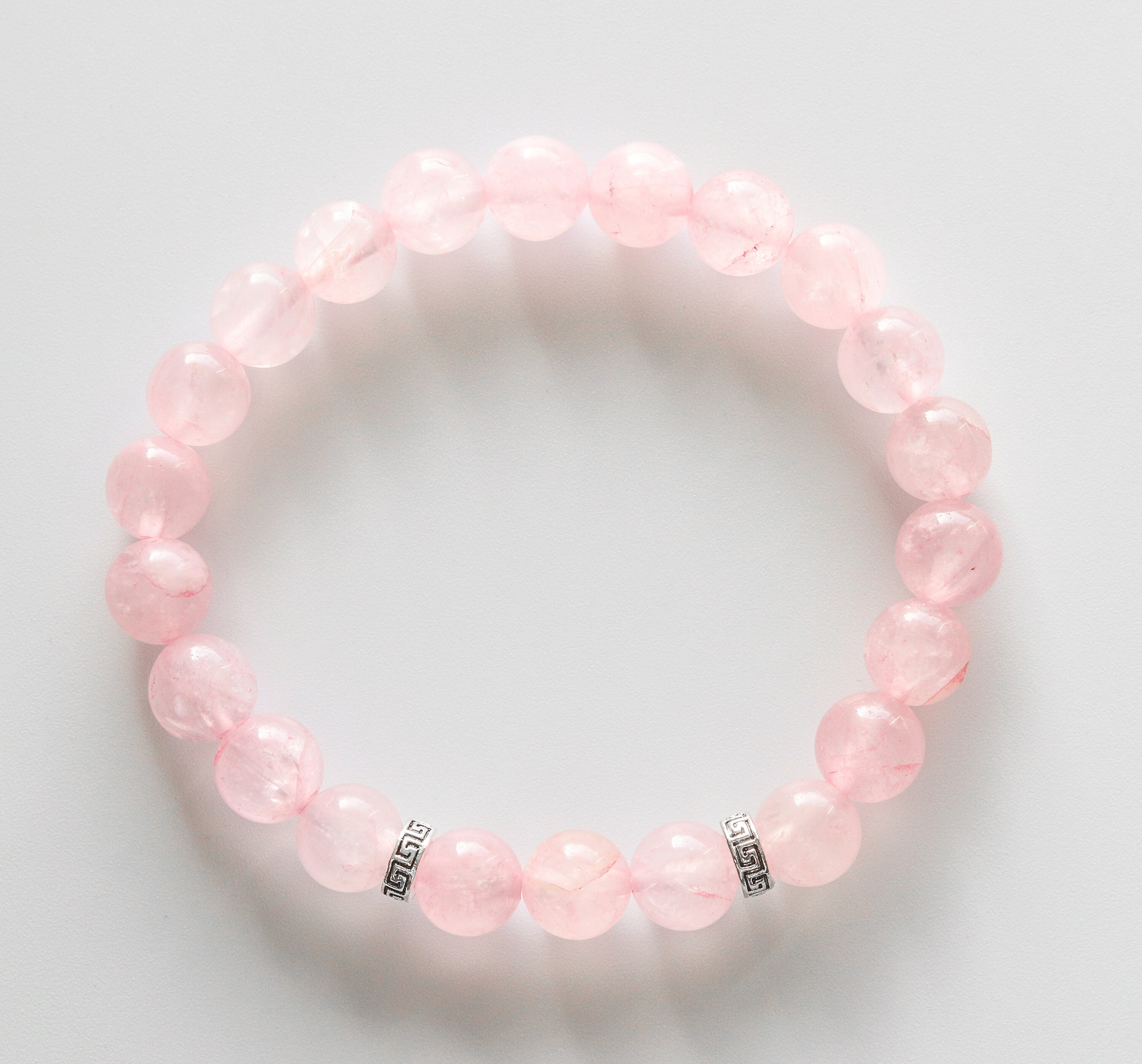 Rose Quartz Beaded Bracelet Pink Gemstone Bracelet - Etsy.de
