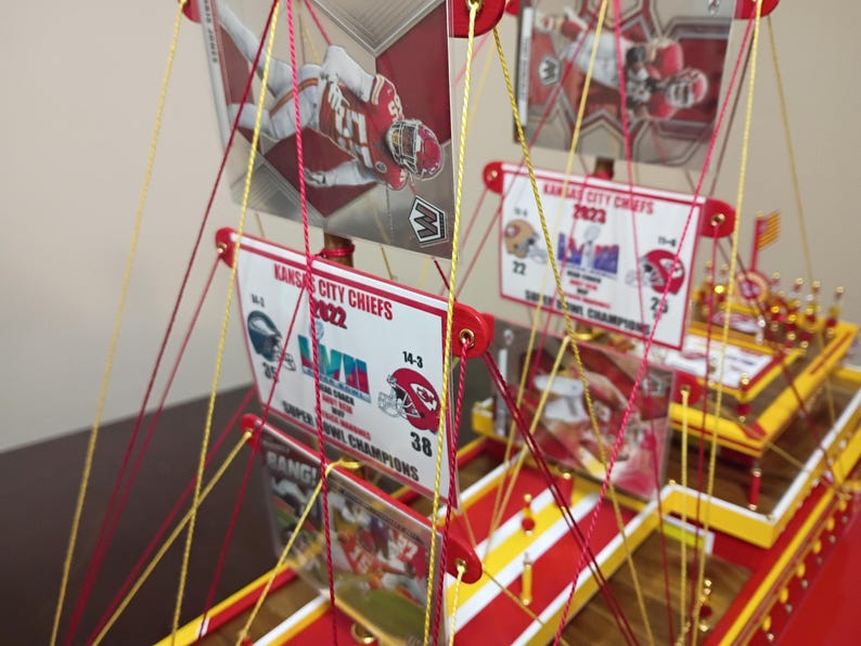 Kansas City Chiefs Handmade Illuminated Wooden Ship: CHAMPIONSHIPS ...