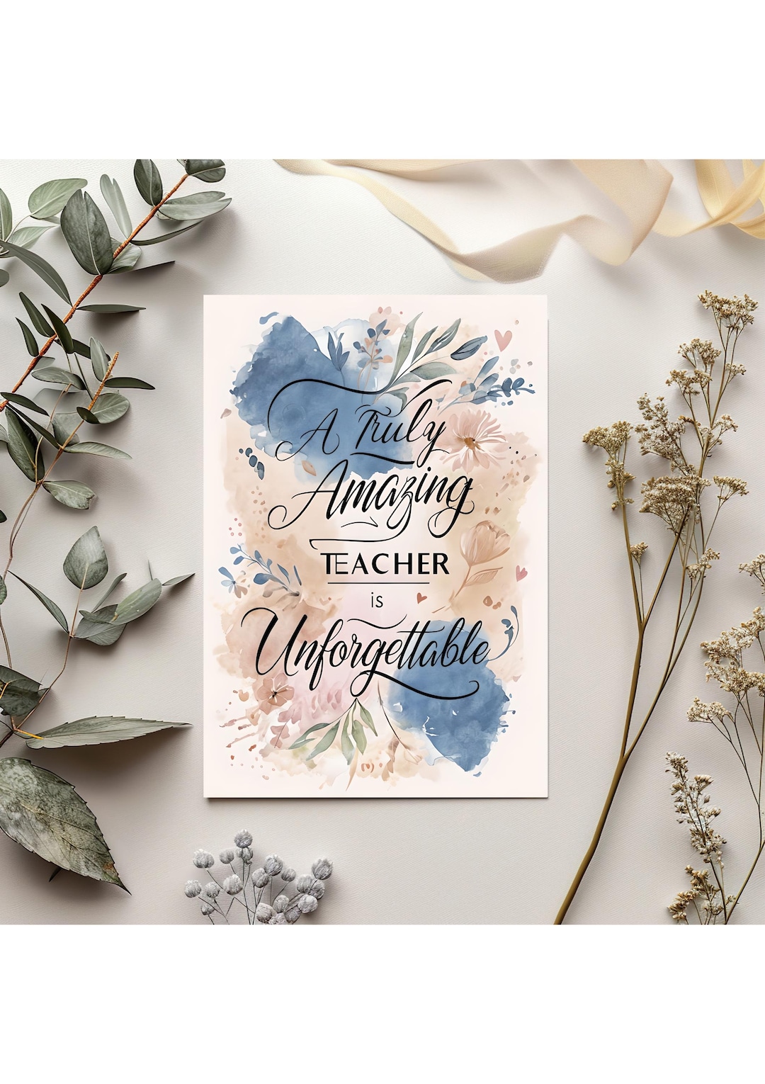 Teacher Appreciation Printable Wall Art| Truly Amazing Teacher Quote ...