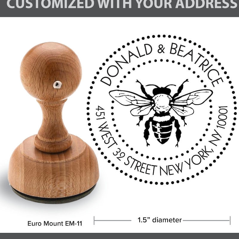 Bee Rubber Stamp - Etsy