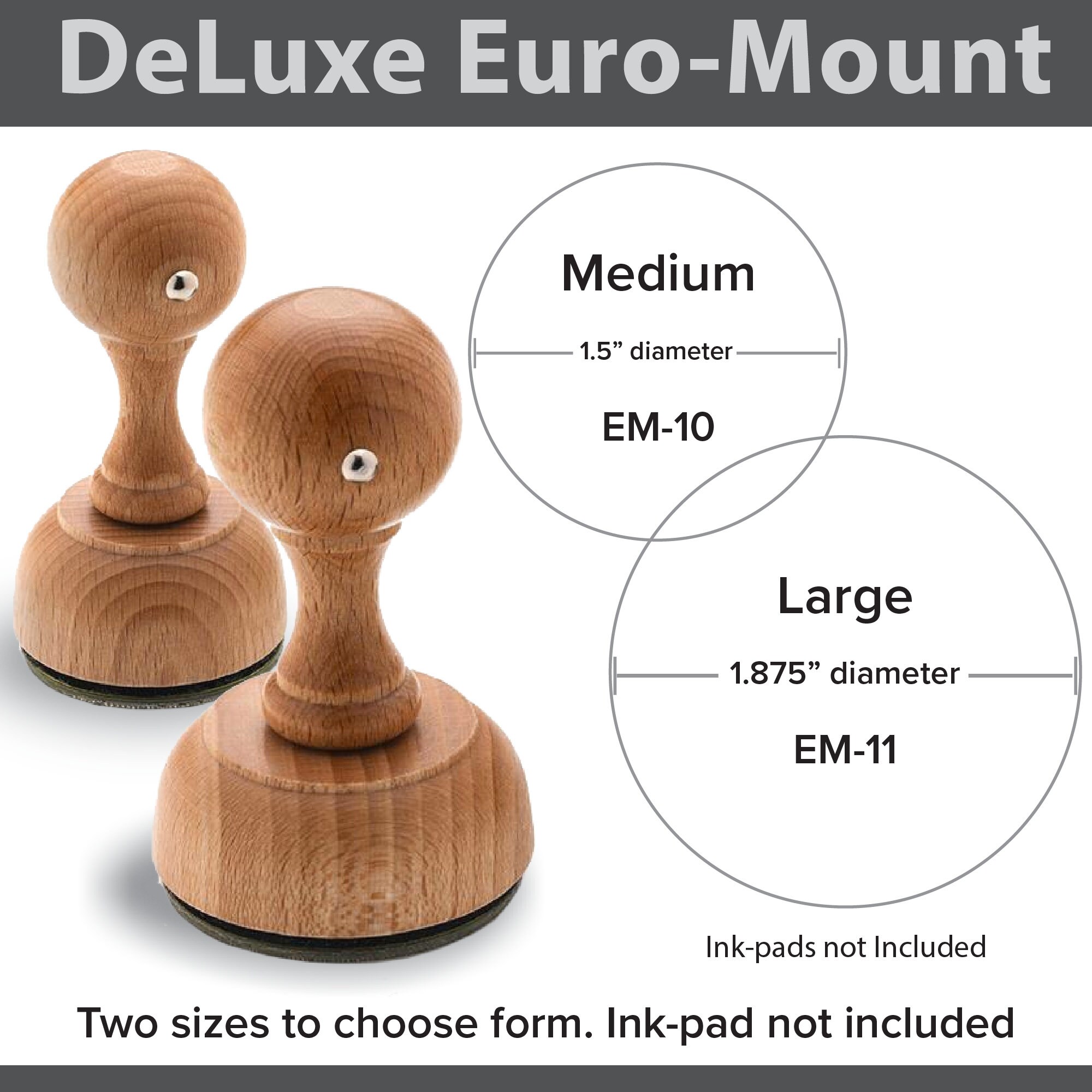 Custom Rubber Stamp Made Using Your Own, Ready to Use, Circular Design ...
