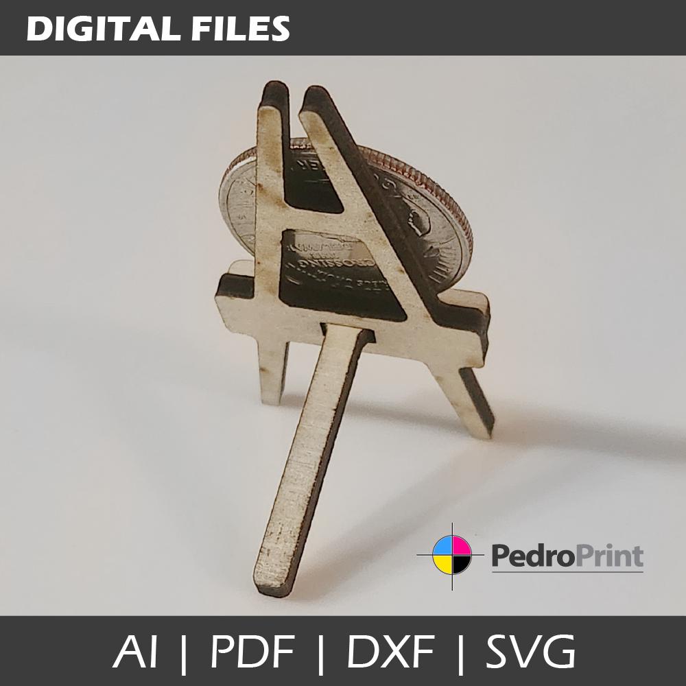 Mini Easel Display Stands: Laser Cut SVG Vector Files (digital Download ...