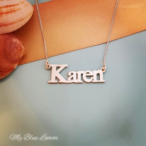 Name Necklace Print Font Karen Style - Etsy