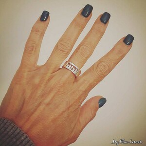 Hebrew YHWH Ring YHVH יהוה Ring Name of the Lord God Ring Solid ...