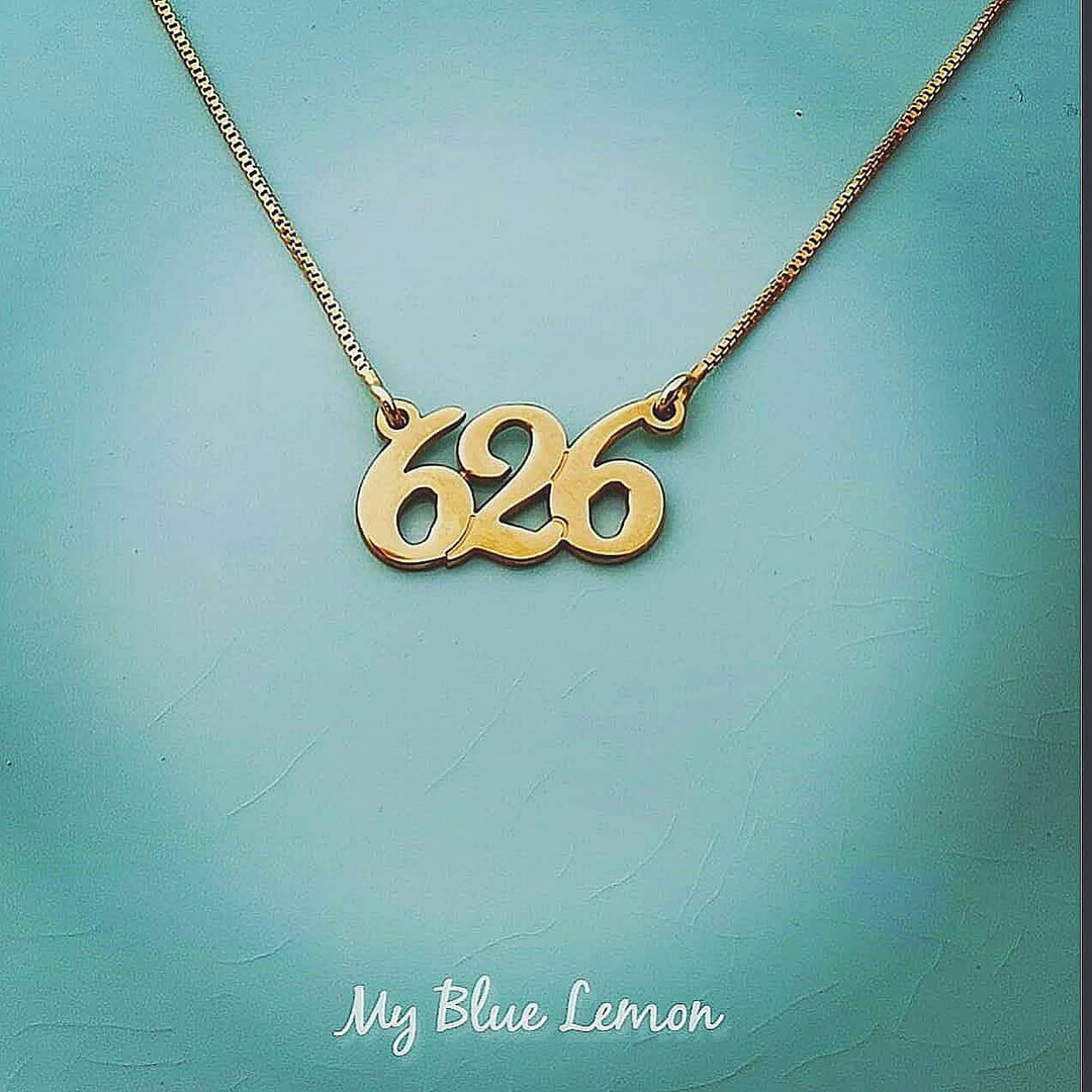 Area Code Necklace Pendant Silver or Gold Plated - Etsy