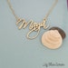Maya Name Necklace, Real Gold Pendants, Solid Pure Yellow Gold, USPS ...