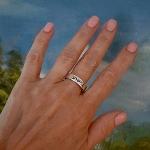 Jesus Name Ring Hebrew Christian Jewelry Yeshua My Savior Ring Yeshu ...