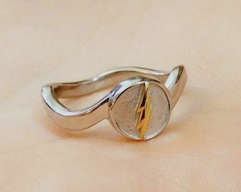 Silver Flash Ring | Etsy