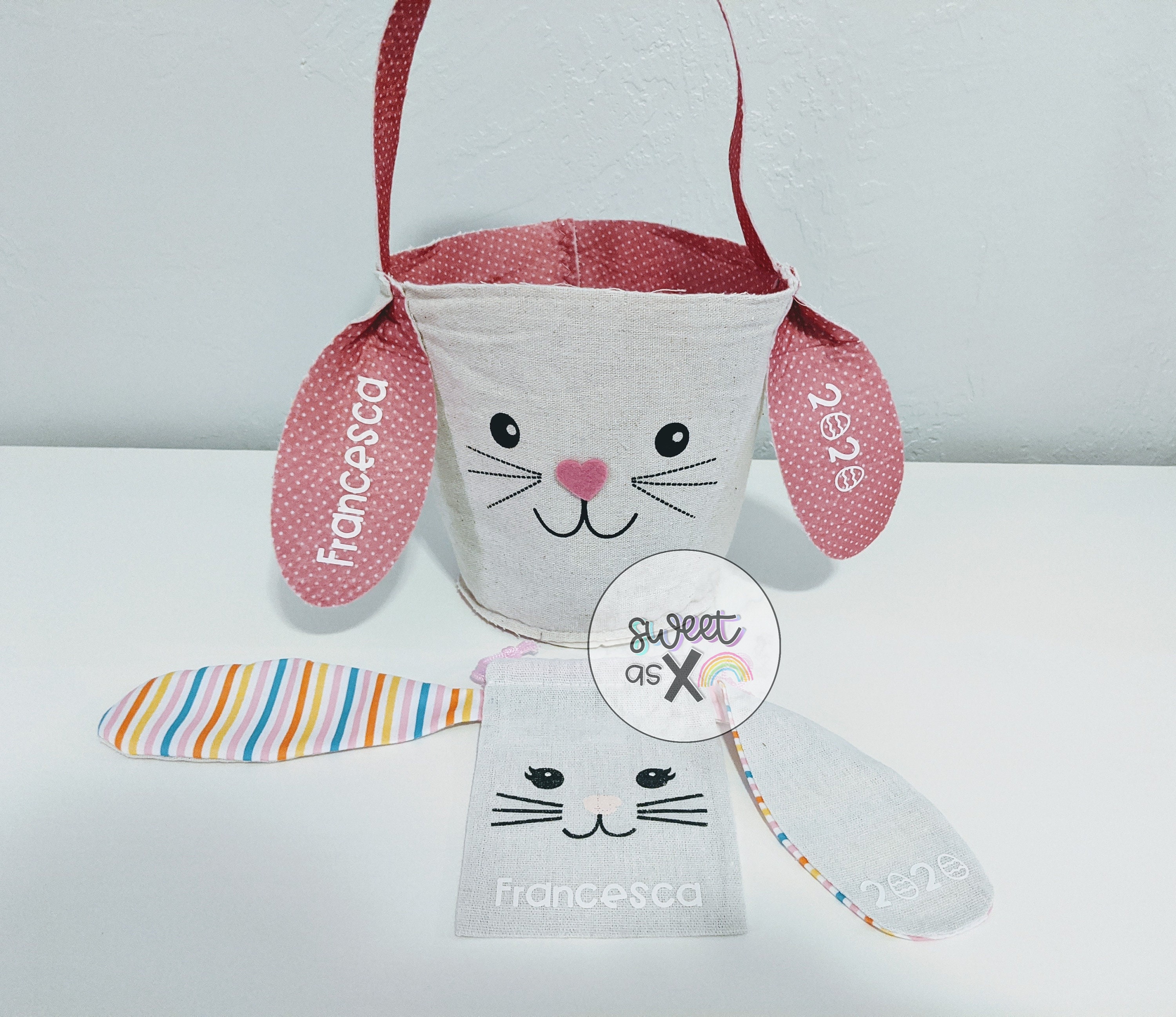 Easter Bunny Baskets Easter Baskets Personalized Easter | Etsy