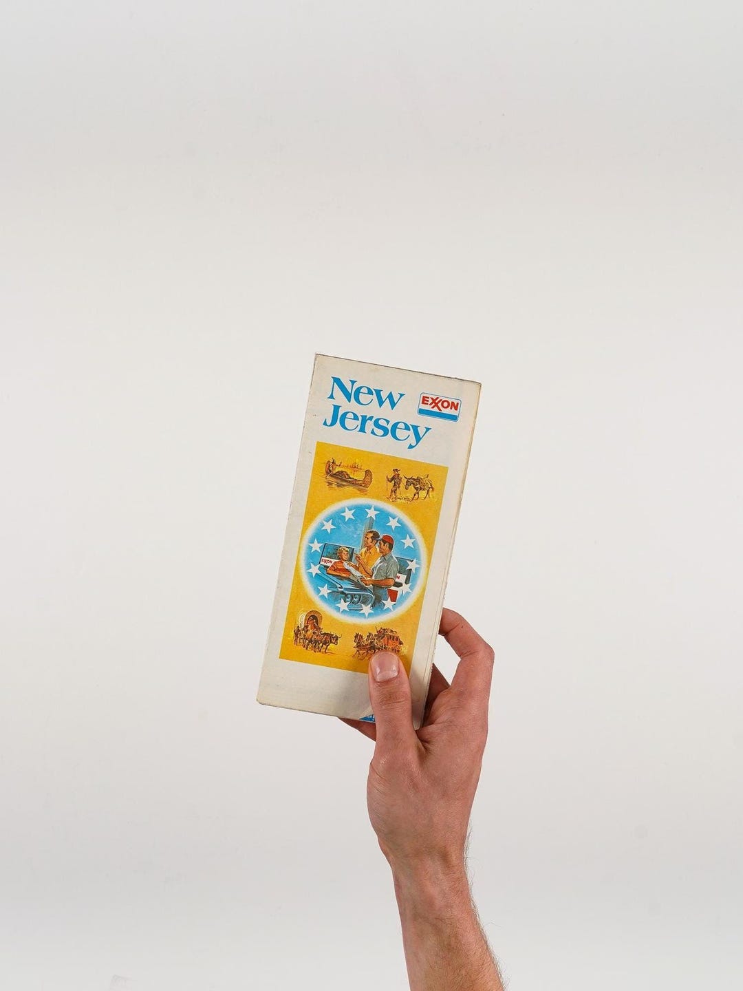 1970s Exxon Road Map of New Jersey - Etsy