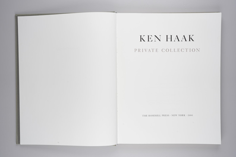 Private Collection by Ken Haak Rare 1986 Edition - Etsy