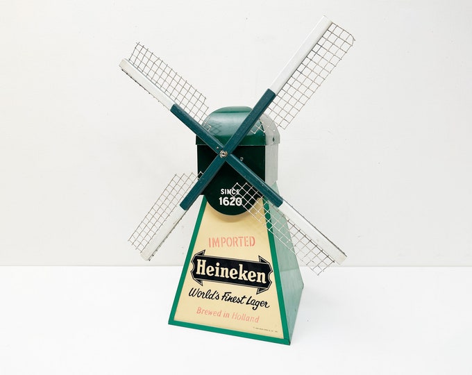 Rare 1970s Electric Windmill Sign Display for Heineken Beer (lit and ...