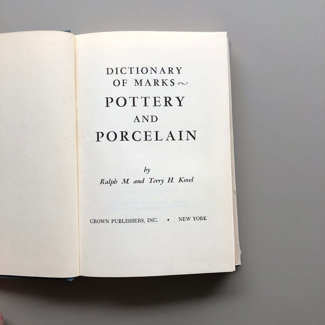Dictionary of Marks: Pottery and Porcelain by Ralph M. and - Etsy