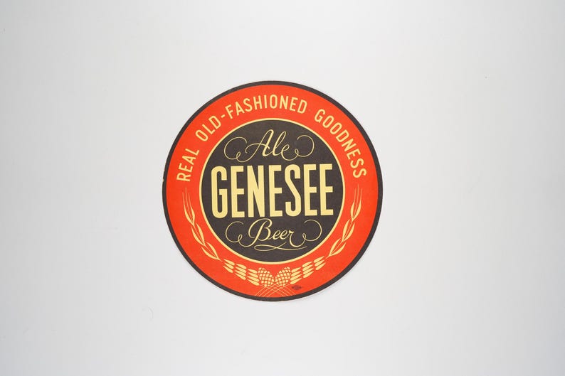 1960s Ale Genesee Beer Cardboard Sign - Etsy
