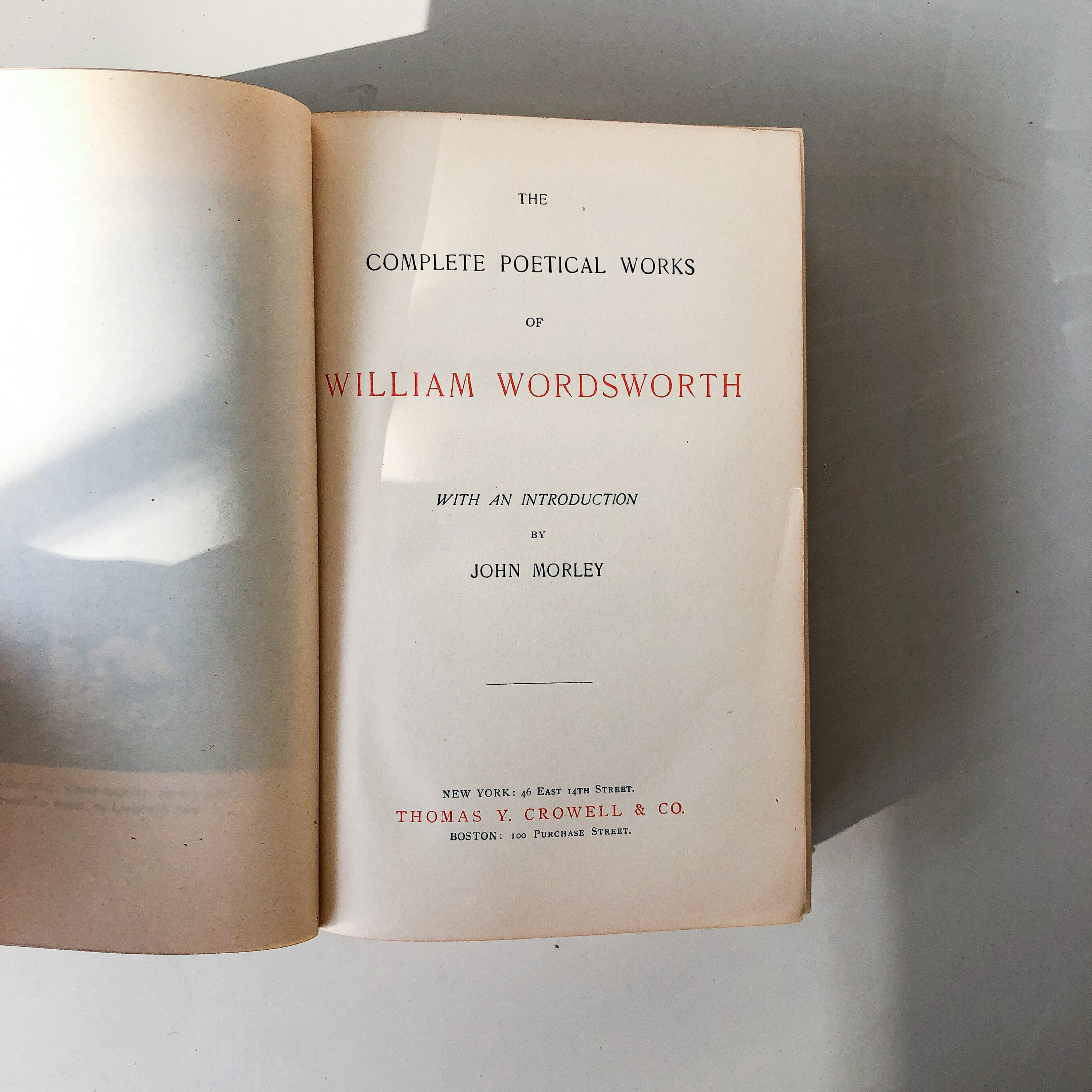 Complete Poetical Works of William Wordsworth 1890s Edition - Etsy