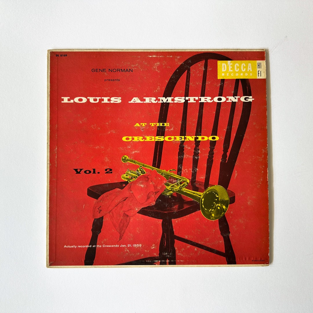 Louis Armstrong - at the Crescendo Vol. 2 - Vinyl LP Record - 1955 - Etsy