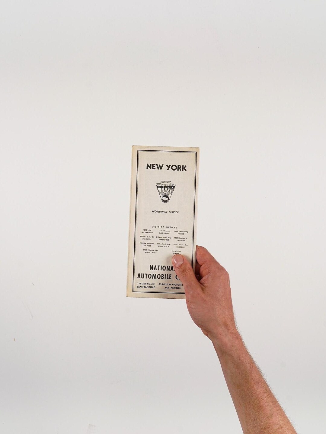 1950s New York National Automobile Club Vintage Road Map - Etsy