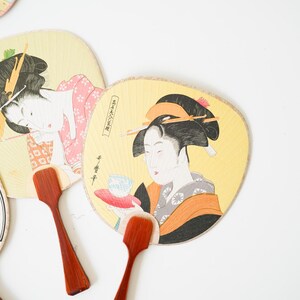 Set of 7 Japanese Uchiwa Geisha Hand Fan - Etsy Australia