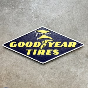 Antique Goodyear Tires Cast Iron Advertising Display Sign - Etsy