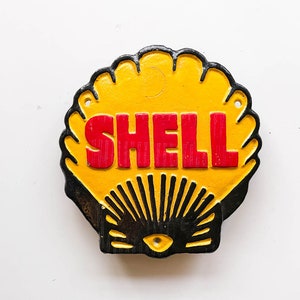 Rare Antique Shell Cast Iron Advertising Display Sign - Etsy