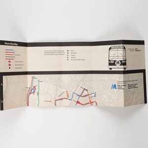 Rare Original 1980s Bronx Bus Guide New York City Transit Authority - Etsy