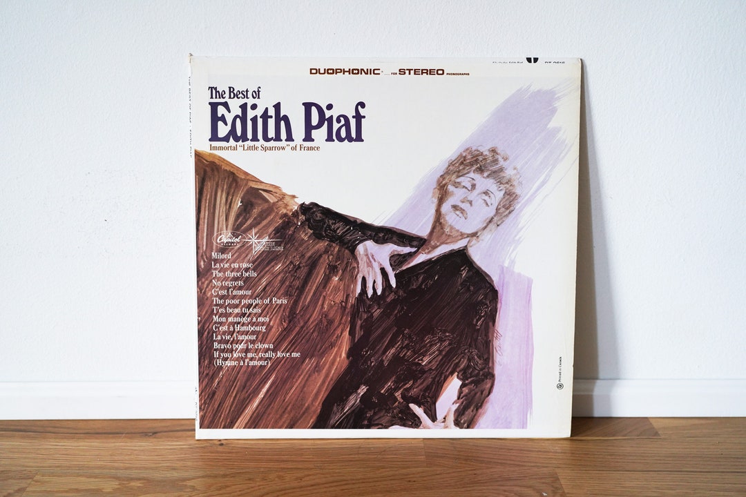 Edith Piaf - the Best of Edith Piaf - Vinyl LP Record - 1969 - Etsy