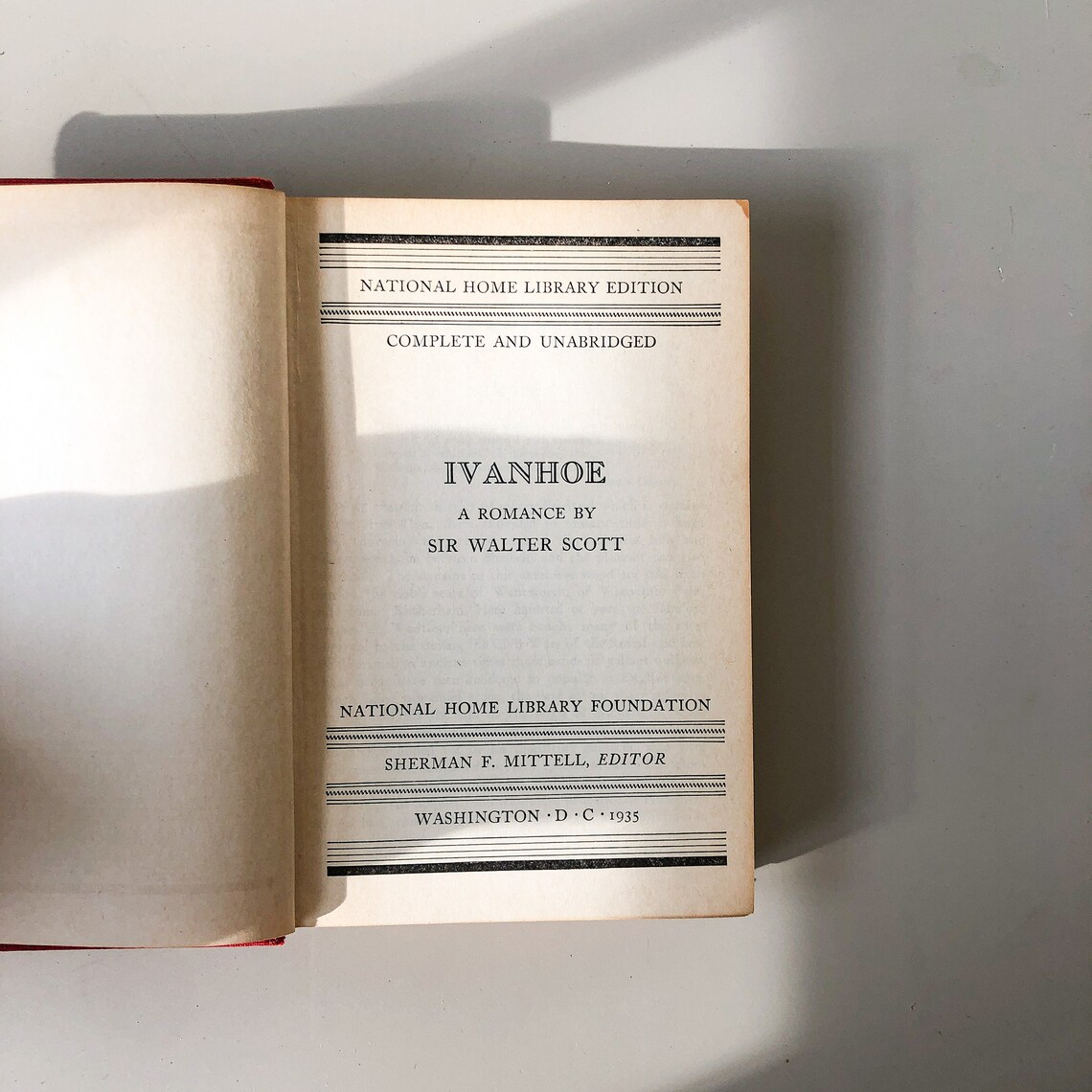 Ivanhoe by Sir Walter Scott 1935 Edition | Etsy