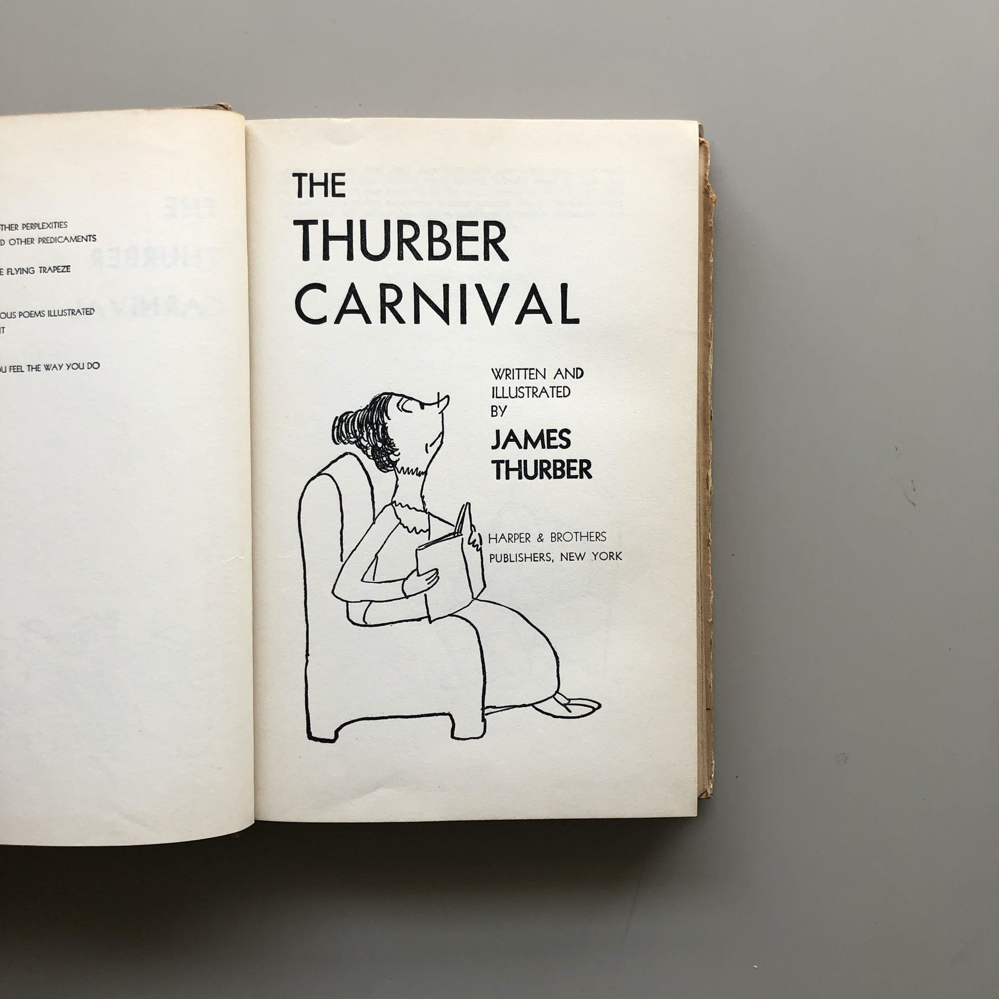 The Thurber Carnival Written And Illustrated By James Thurber | Etsy