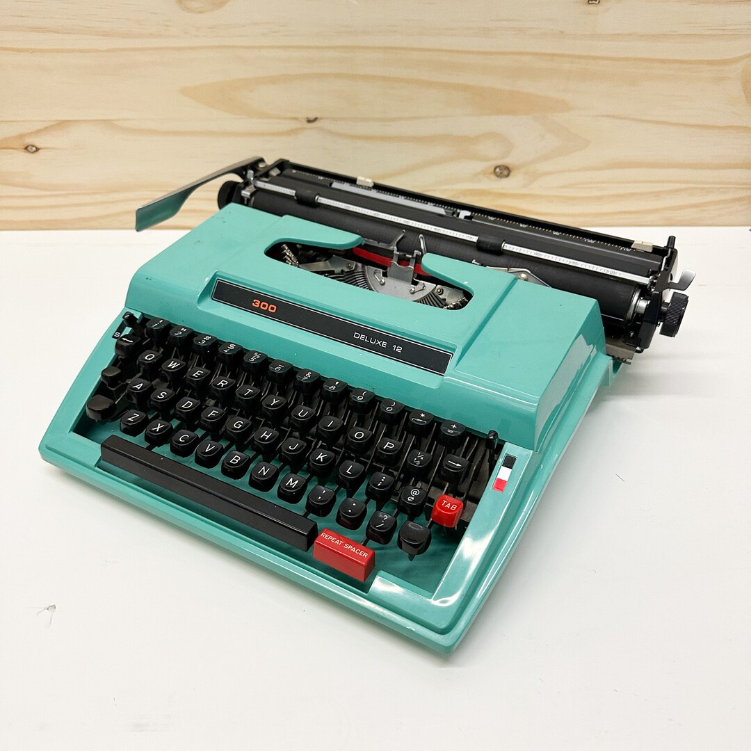 1970s Teal Kmart brother 300 Deluxe 12 Manual Typewriter - Etsy