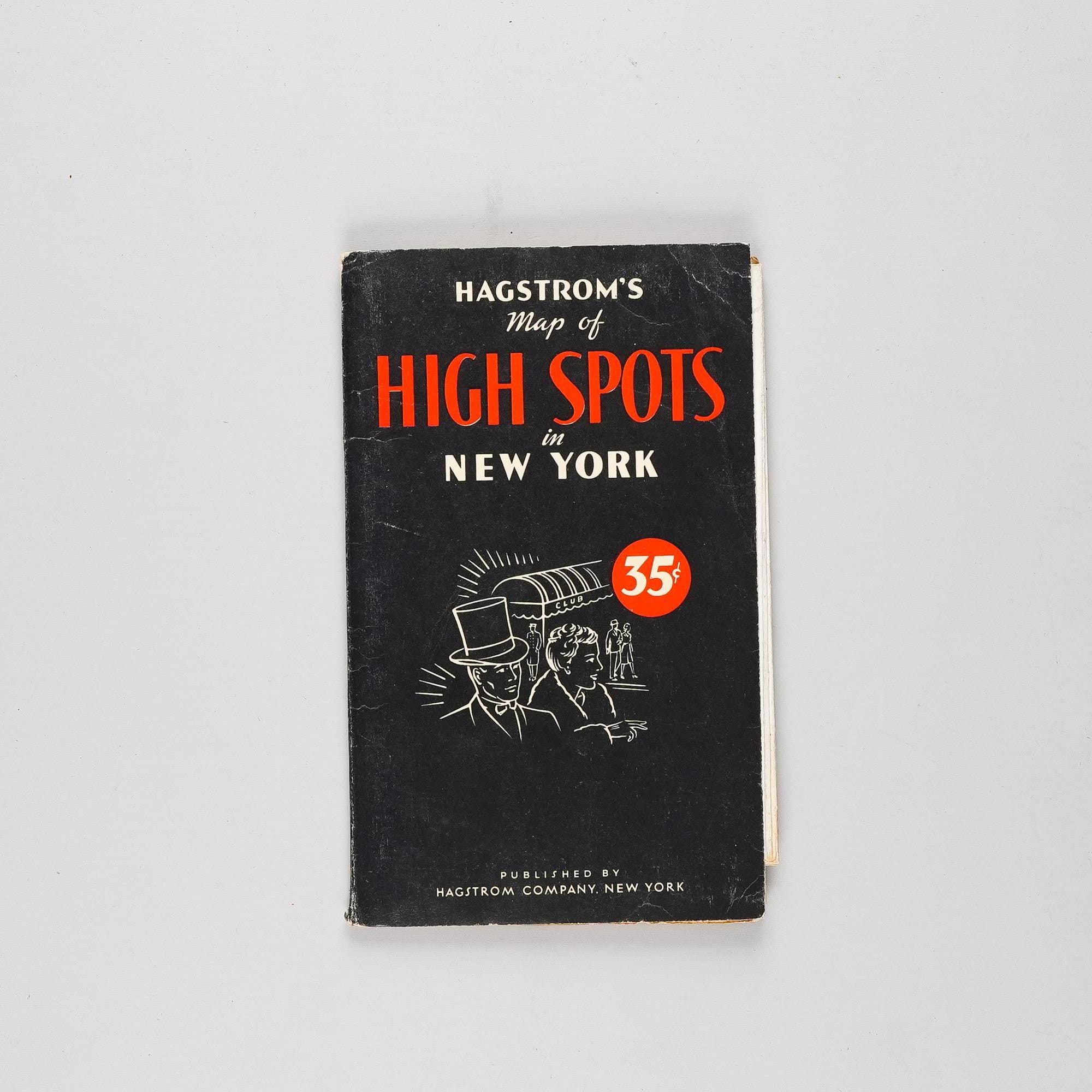 Hagstrom's Map of High Spots in New York - Etsy