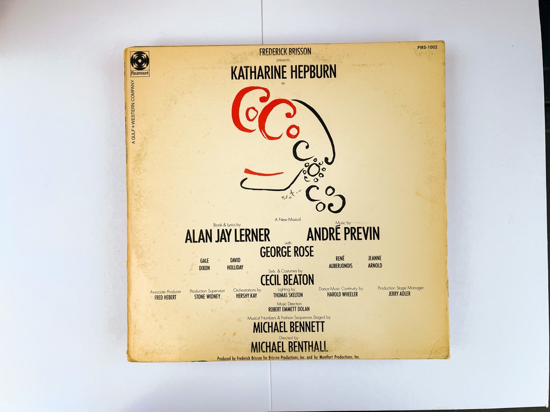 Katharine Hepburn Coco the Original Broadway Cast Recording Vinyl LP ...