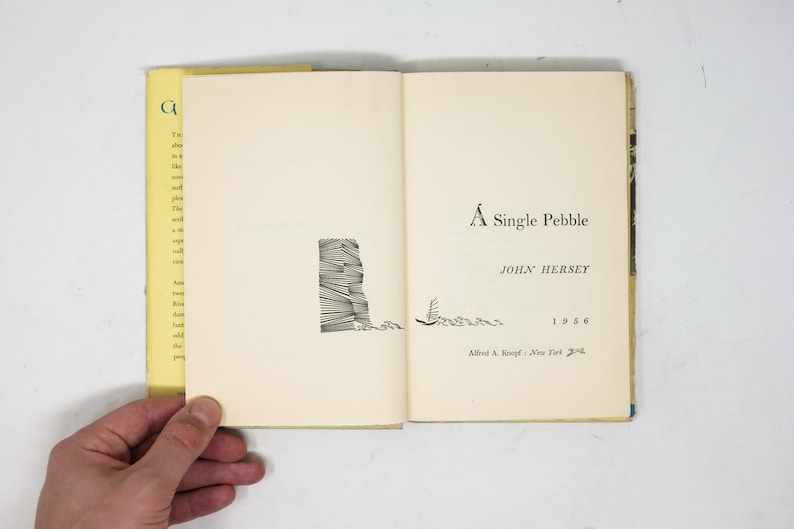 A Single Pebble by John Hersey Rare 1956 First Edition - Etsy