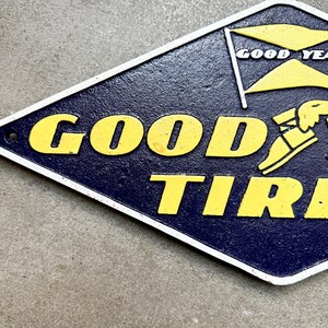 Antique Goodyear Tires Cast Iron Advertising Display Sign - Etsy